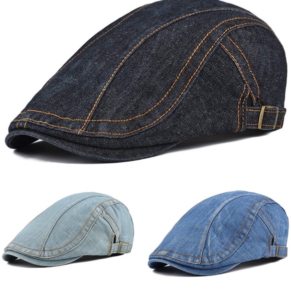 Accessories | Denim Paper Boy Cap | Poshmark